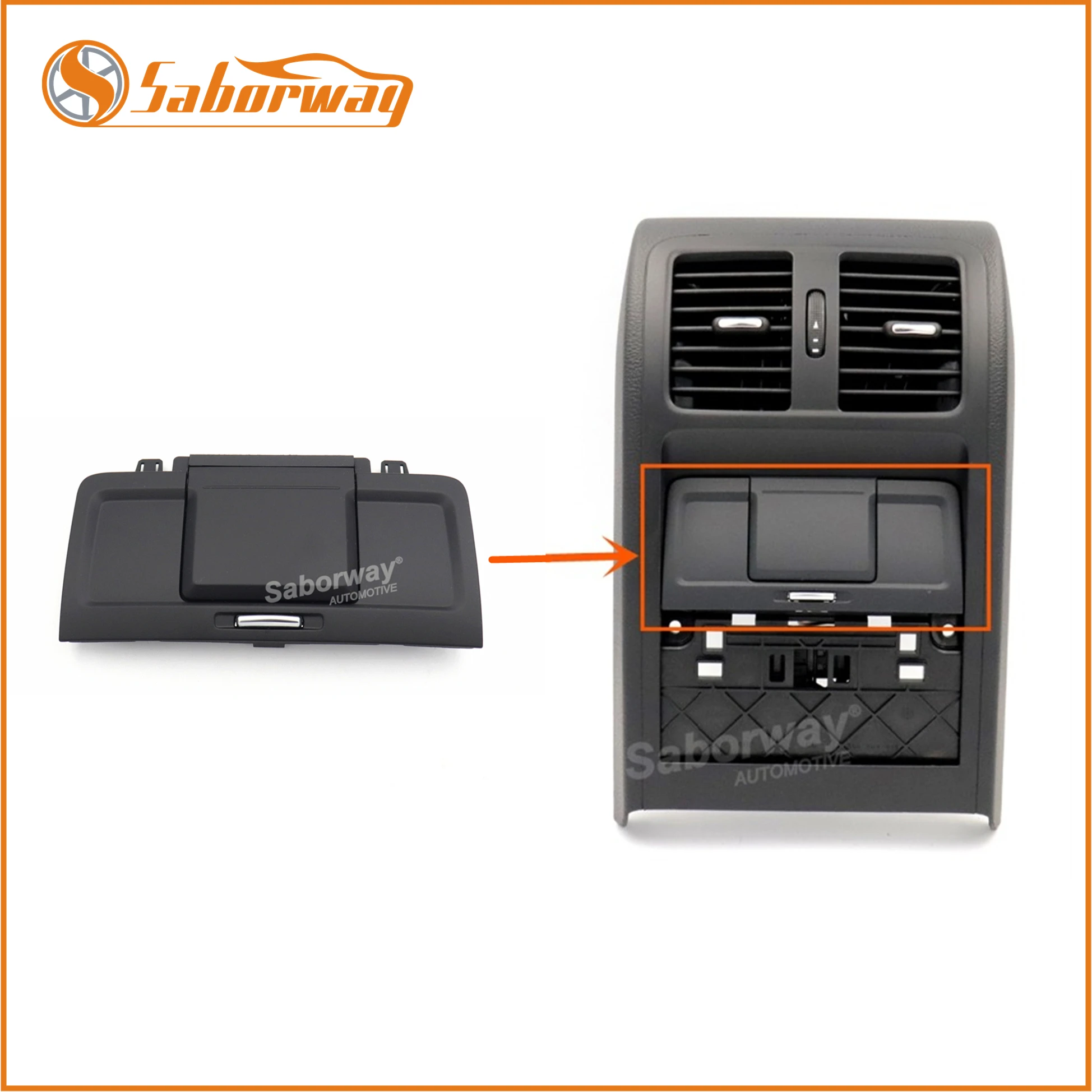 Saborway Chrome Armrest Box Power Supply Rear Power Supply Rear ...