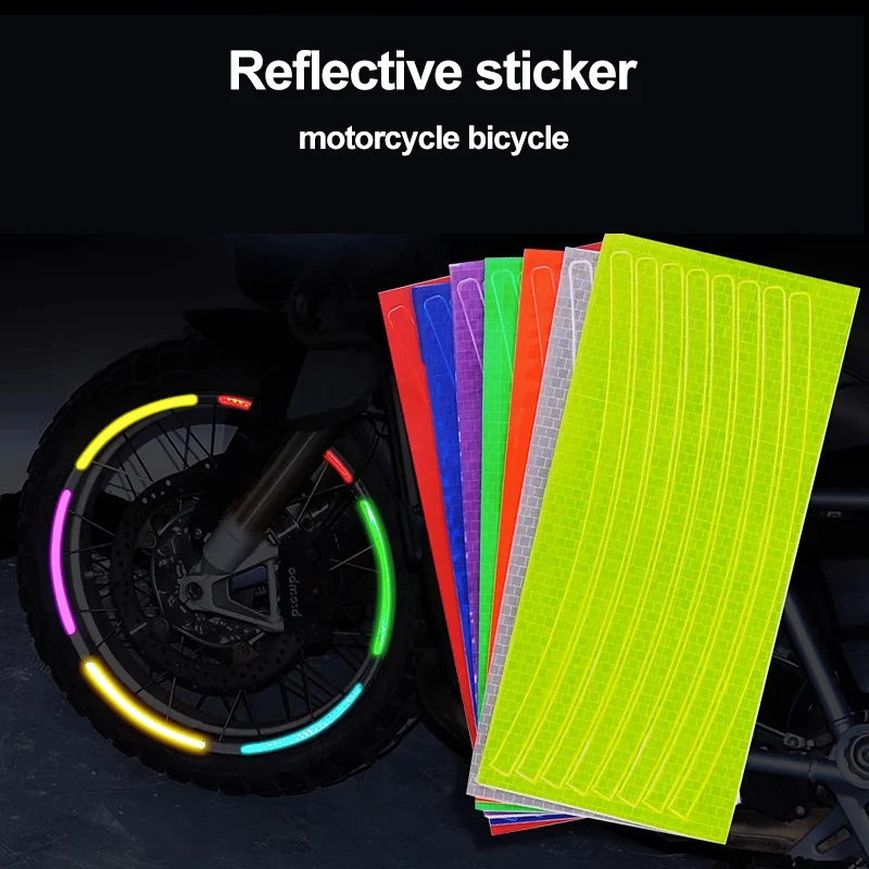 Bicycle-wheels-Reflective-Stickers-Mountain-Bike-Rims-Stickers-Colored ...
