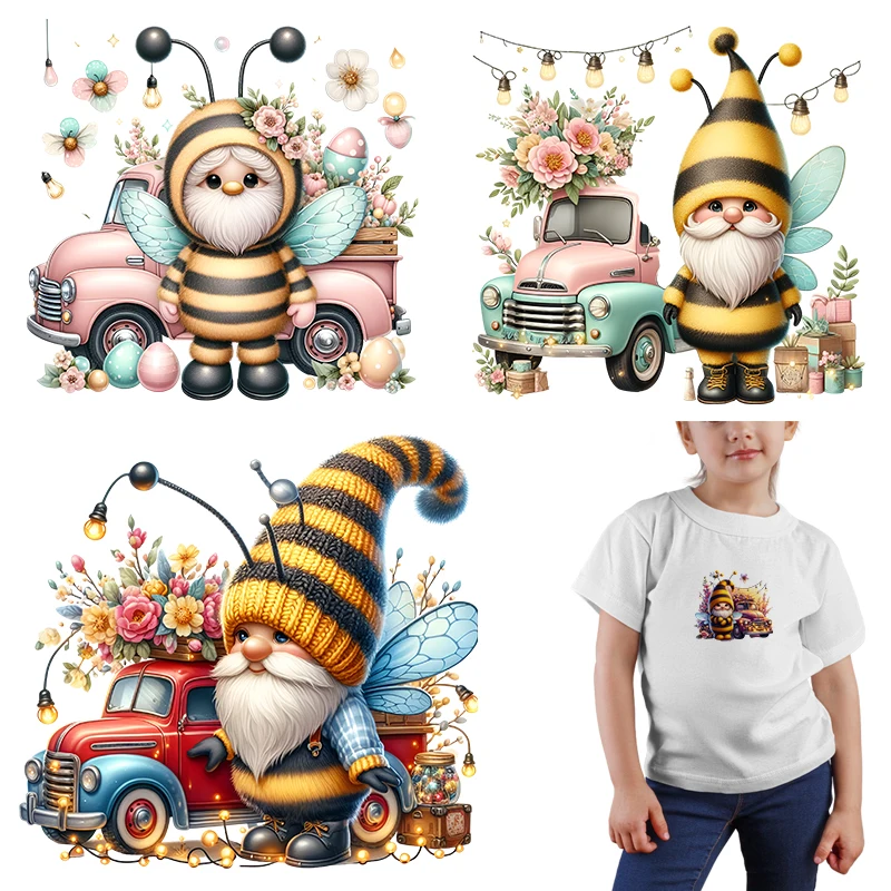 4pcs-Spring-Bee-Flower-Goblin-Dwarf-Children-s-clothing-Accessory-Iron ...