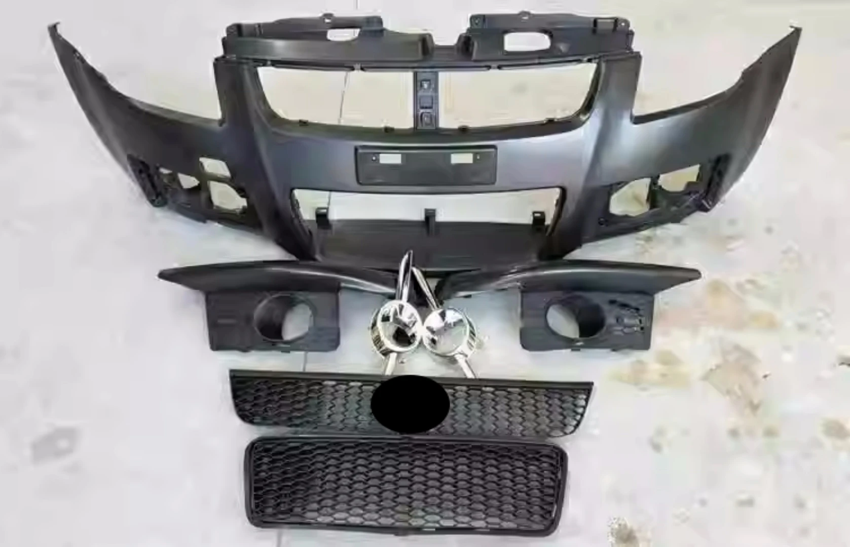 Body-Kit-front-rear-bumper-for-Suzuki-Swift-2005-10-convert-2011-style ...