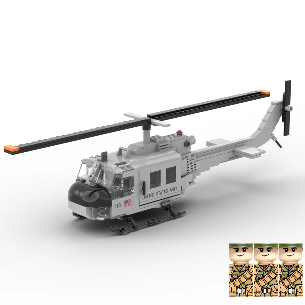 Uh-1d Multipurpose Utility Helicopter Brick Model Toy Building Blocks ...