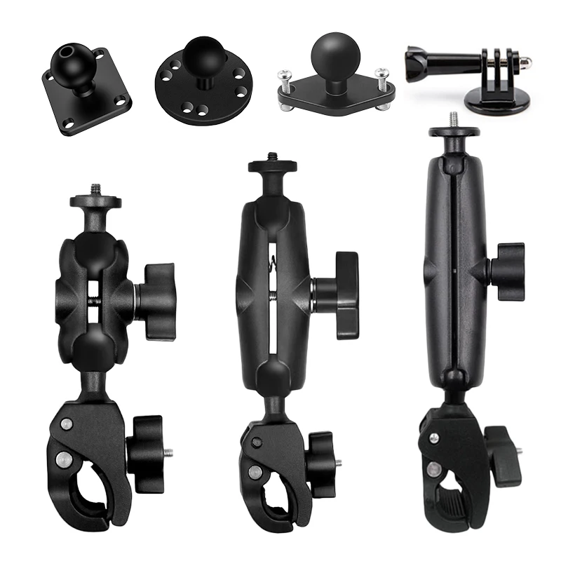 1 Inch Ball Head Mount Adapter With Double Socket Arm And 25mm Round ...