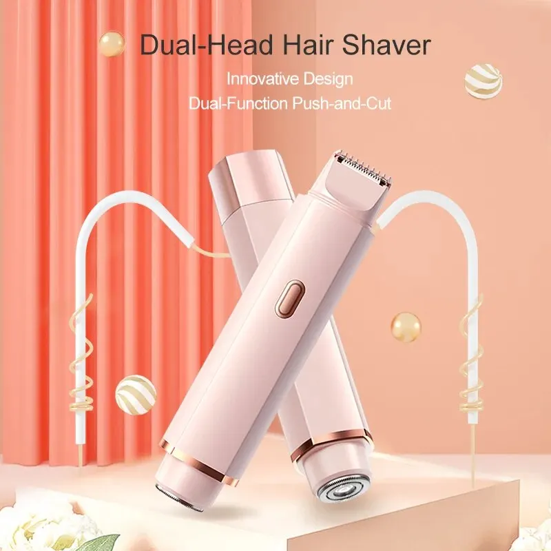 Hair-Remover-Women-s-Double-Head-Shaver-Private-Pubic-Hair-Trimmer ...