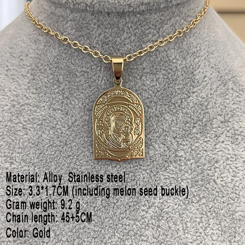 22-Pendant-Fashion-Russian-Orthodox-Necklace-Religion-Stainless-Steel ...