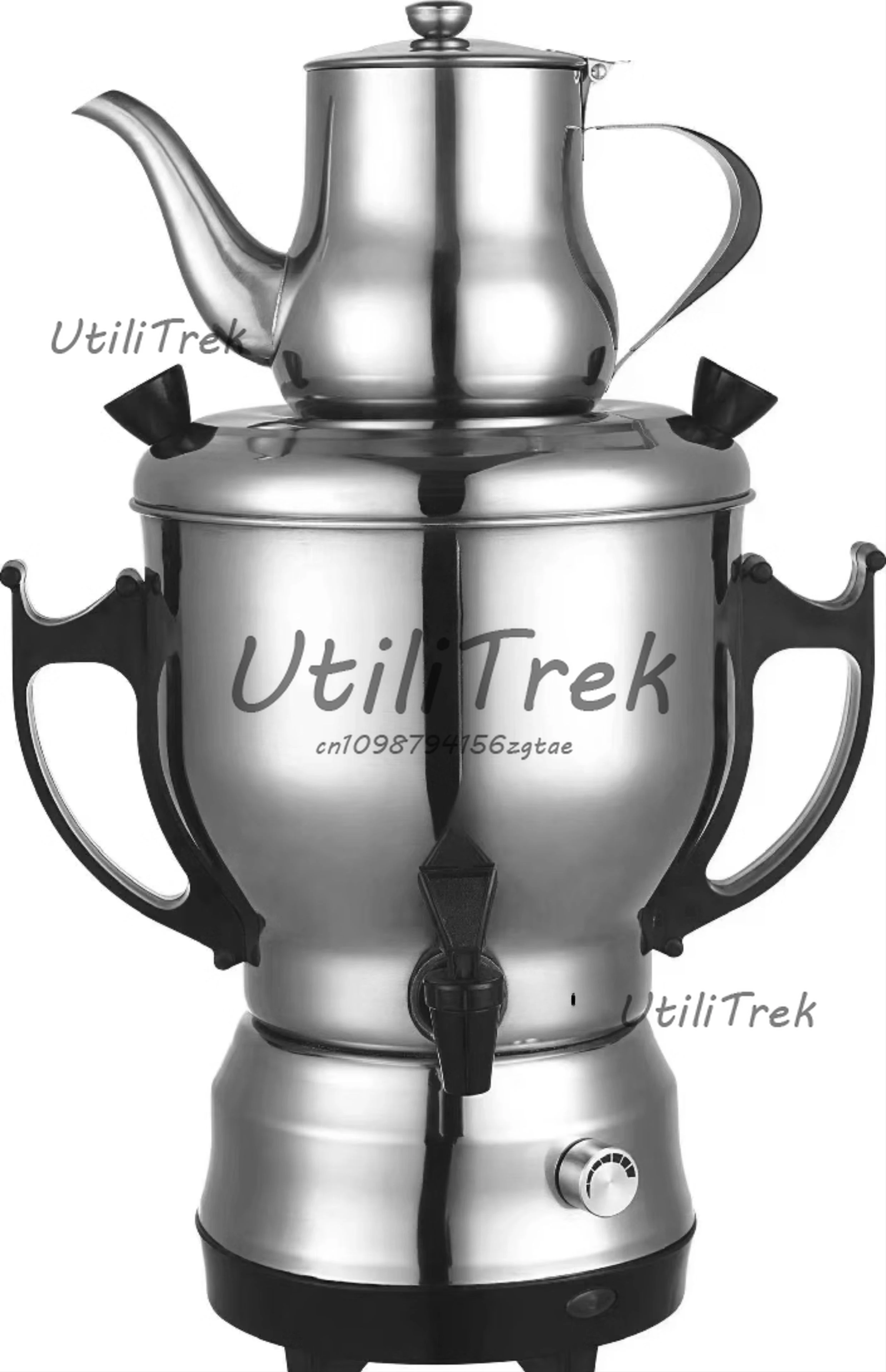 Turkish Samovar Set, Russian Style Samovar, Mother and Child Kettle ...