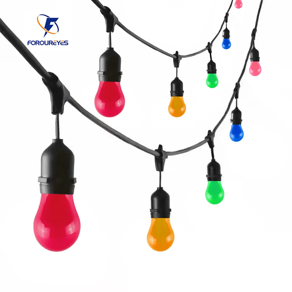 15m 30m Colorful Ball LED String Lights Outdoor Chain Lights Garland ...