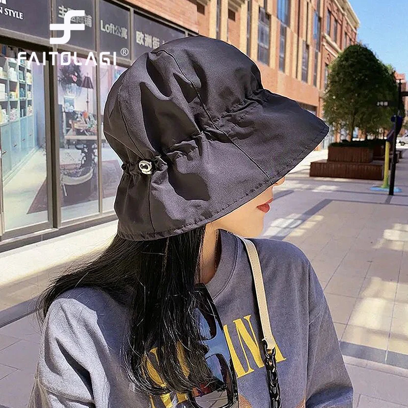Chic-Drawstring-Basin-Hat-Quick-Dry-Light-Bob-Sun-Fisherman-Caps-Women ...