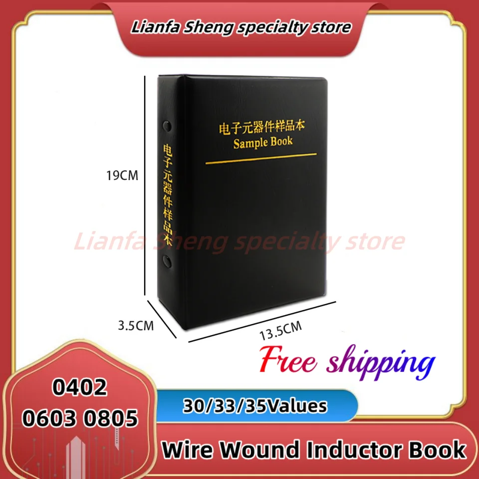 SMD Inductor Kit Book Wire Wound Ceramic 0402 0603 0805 Chip Inductance ...