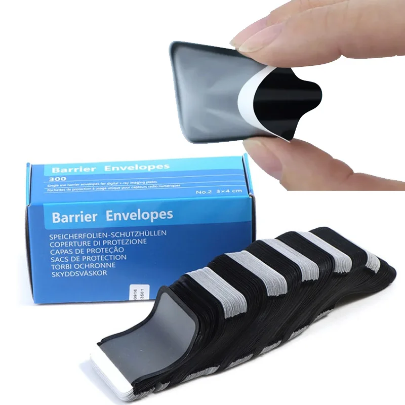 300Pcs-Dental-X-ray-Film-Sensor-Barrier-Envelopes-Pouch-Cover-Bags-PSP ...