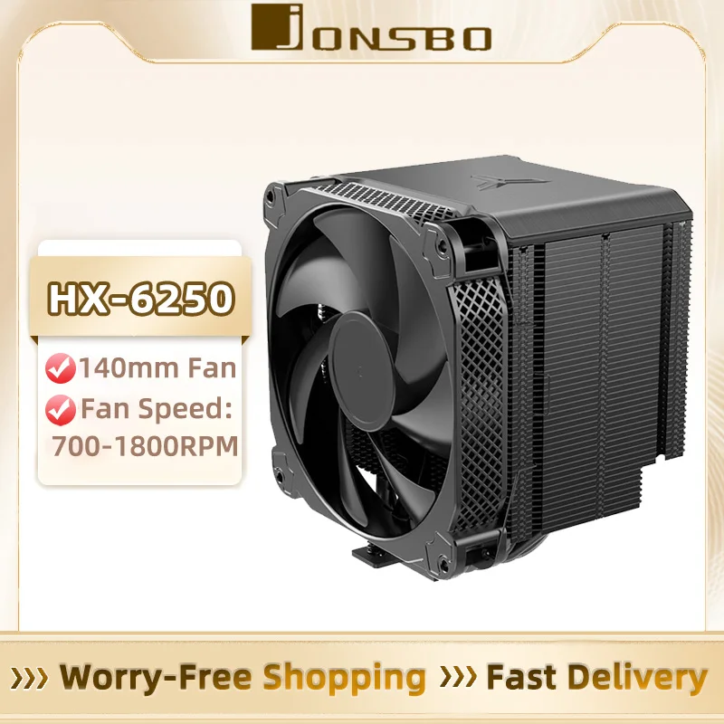 JONSBO-enfriador-de-CPU-HX6250-140mm-4-pines-PWM-ventilador-de ...