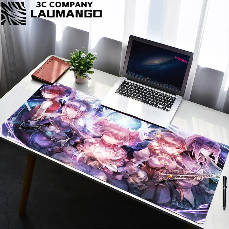 Alfombrilla de ratón Gaming Madoka Magica Mouse Pad Gamer Mause teclado ...