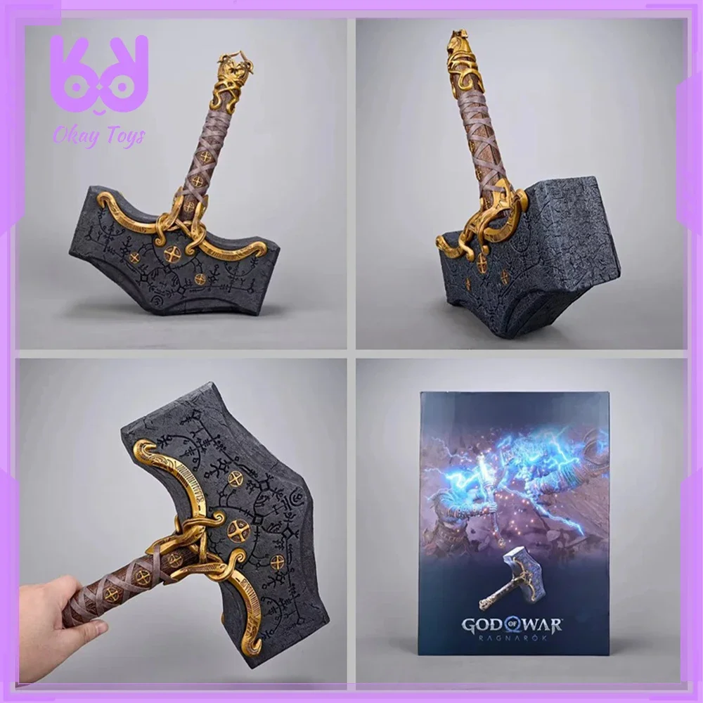 God-Of-War-Ragnarok-Model-Toys-Thor-s-Hammer-Storm-Destroyer-Axe-Doll ...