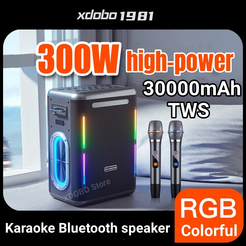 XDOBO-300W-Conference-Outdoor-Portable-Waterproof-KTV-Sound-Party-1981 ...