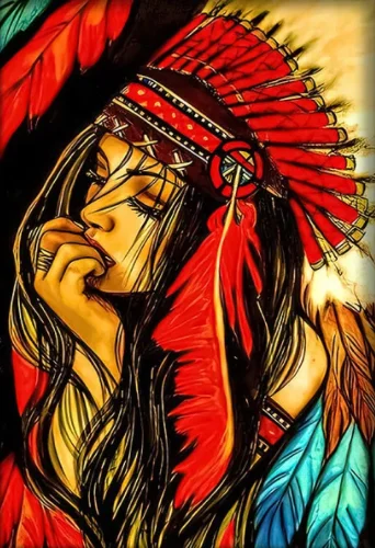 Native American Indian Women Art