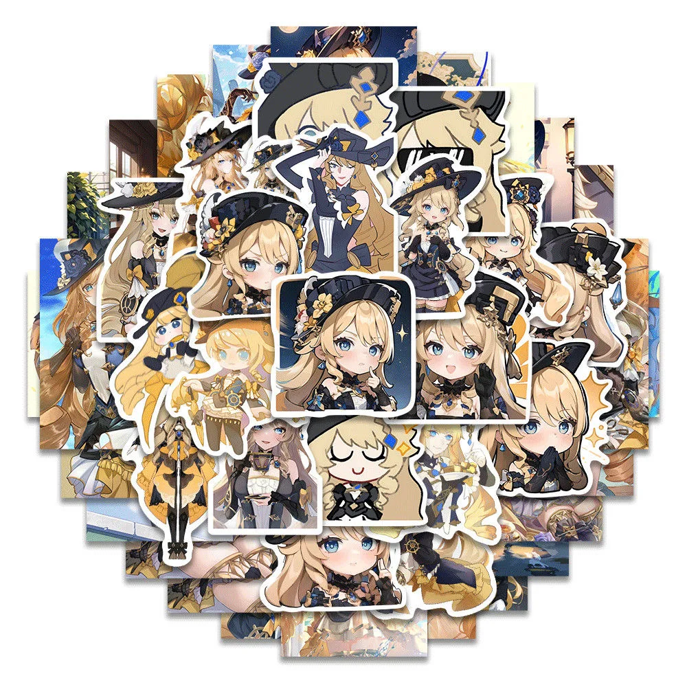 Sunsyea-Genshin-Impact-Merch-Fans-Collection-Role-Stickers-54-Pieces ...