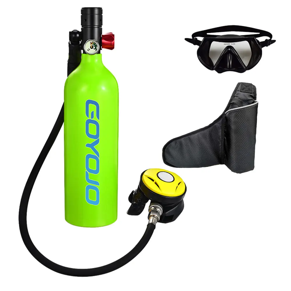 Scuba-Diving-Oxygen-Tank-1L-Cylinder-Underwater-Breather-for-with ...