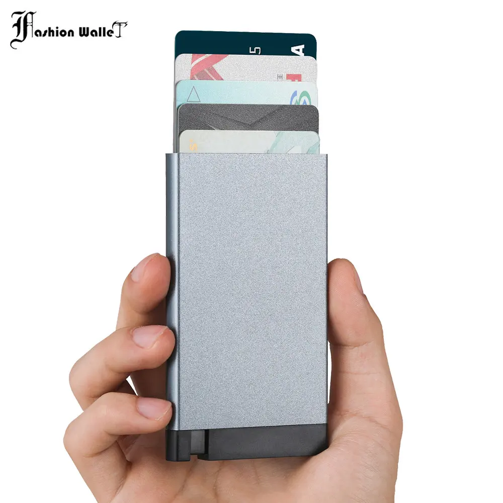 Tarjetero-RFID-de-Metal-multifunci-n-de-aluminio-para-hombres-billetera ...