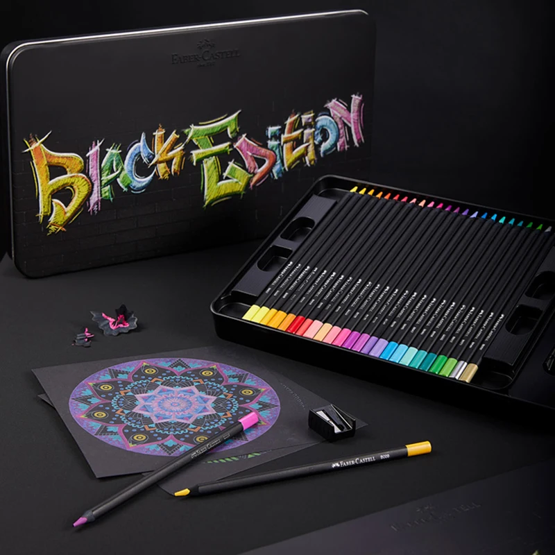 Faber-Castell-Germany-NEW-Black-Edition-48-72-Black-Rods-Oil-Color ...