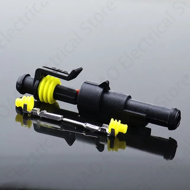 2-5sets Kit 2 pin 1/2/3/4/5/6 pins Way AMP Super seal Waterproof ...