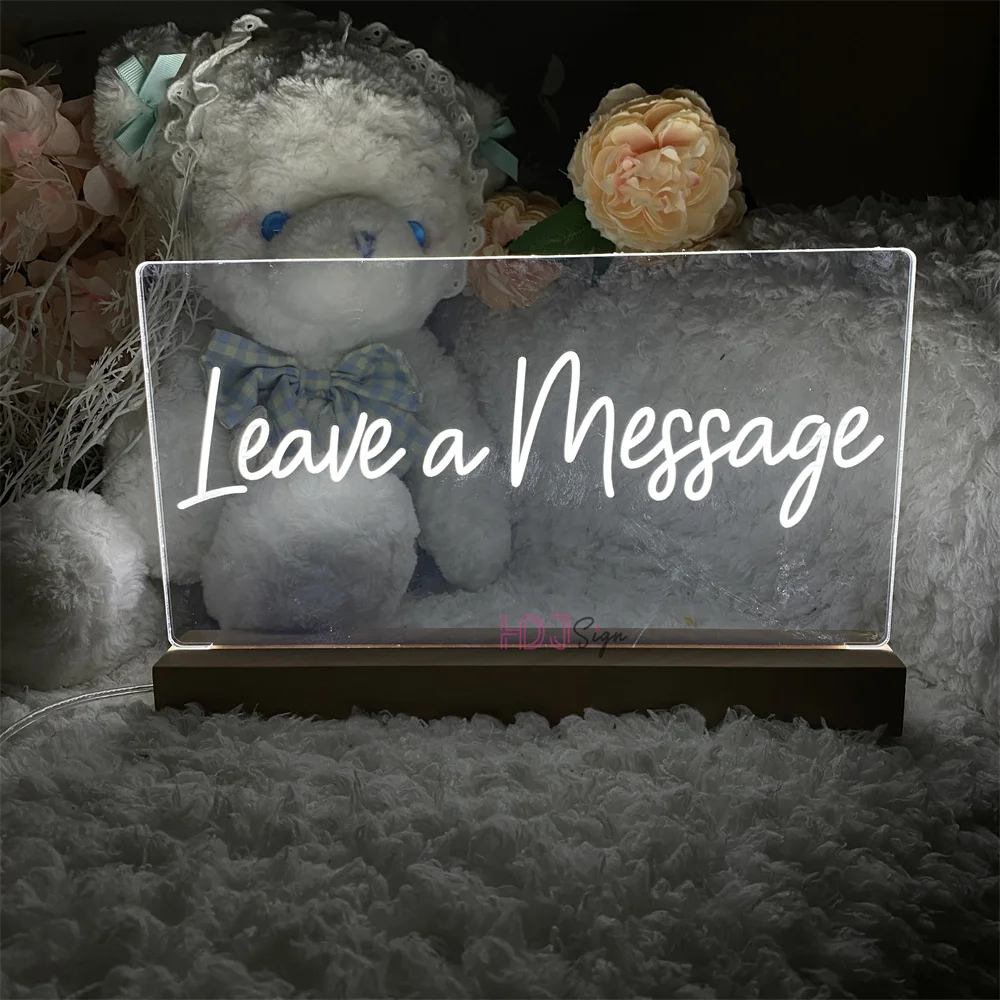 Leave-A-Message-Neon-Led-Light-Home-Bedroom-Party-Table-Decor-LED-Desk ...