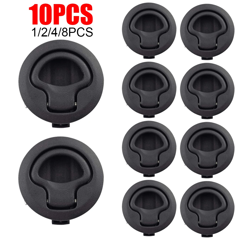 10-1PCS-Round-Flush-Pull-Slam-Latch-Mount-Lift-Pull-Handle-For-RV-Yacht ...