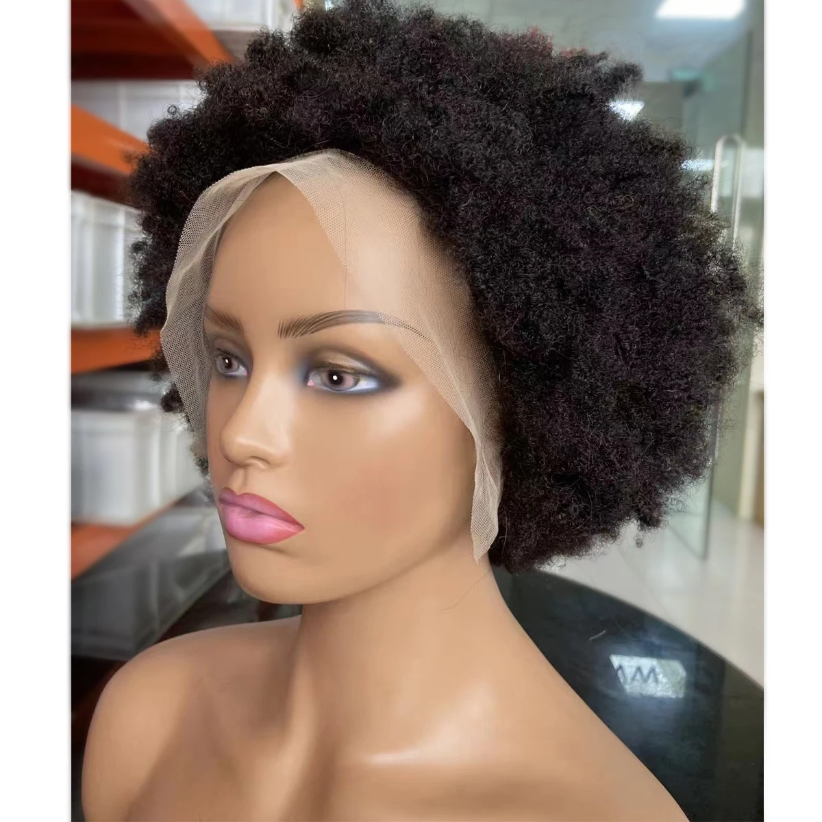 300-density-12inch-4b-4c-Afro-Short-Human-Hair-Lace-Front-Wig-13x4 ...