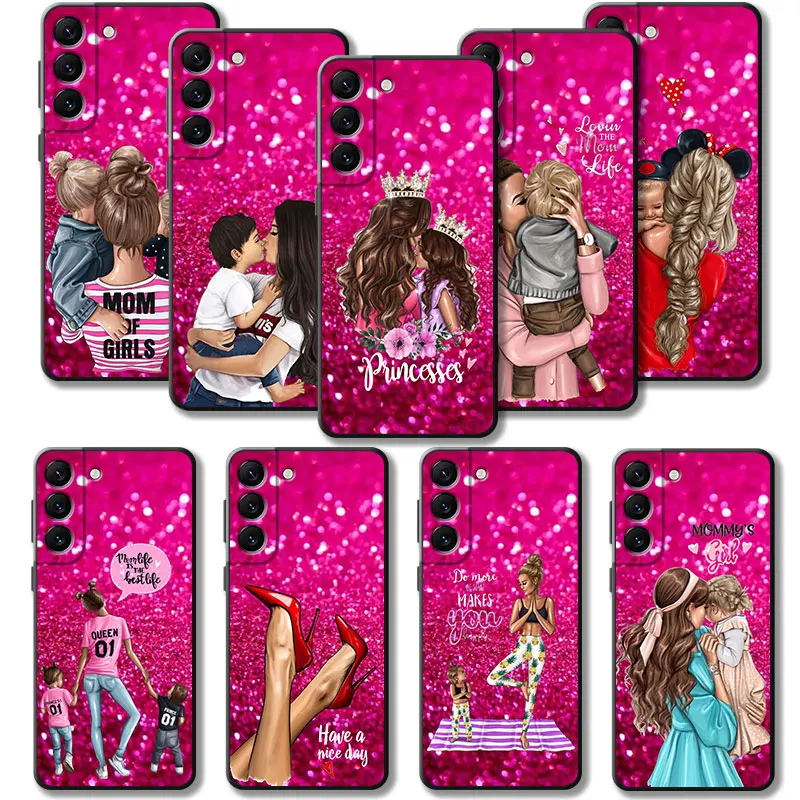 Women-Super-Mom-Baby-Princess-Queen-Shell-For-Samsung-Galaxy-S23-S22 ...