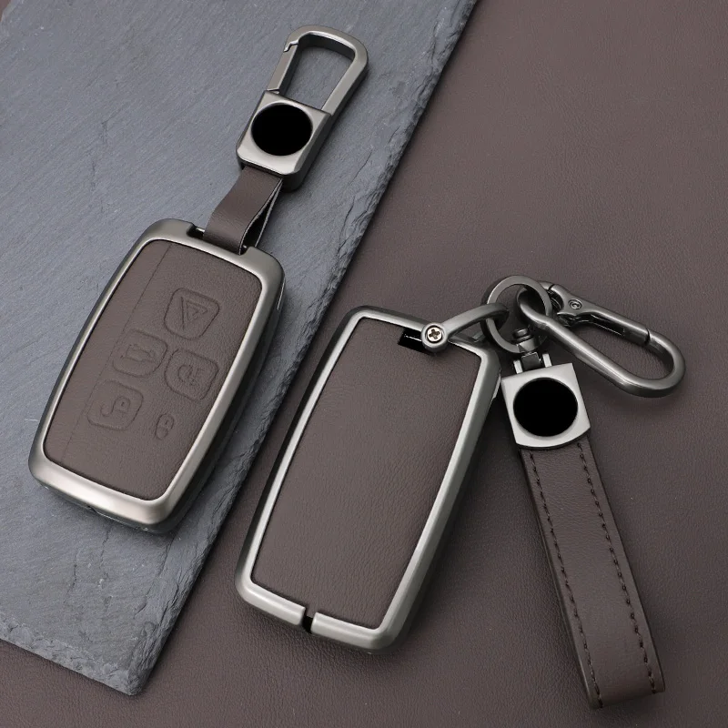 Car-Zinc-Alloy-Leather-Key-Cases-Holder-Cover-For-Land-Rover-Range ...
