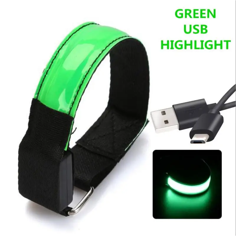 LED-Luminous-Reflective-Bracelet-Night-Running-Armband-Outdoor-Sports ...
