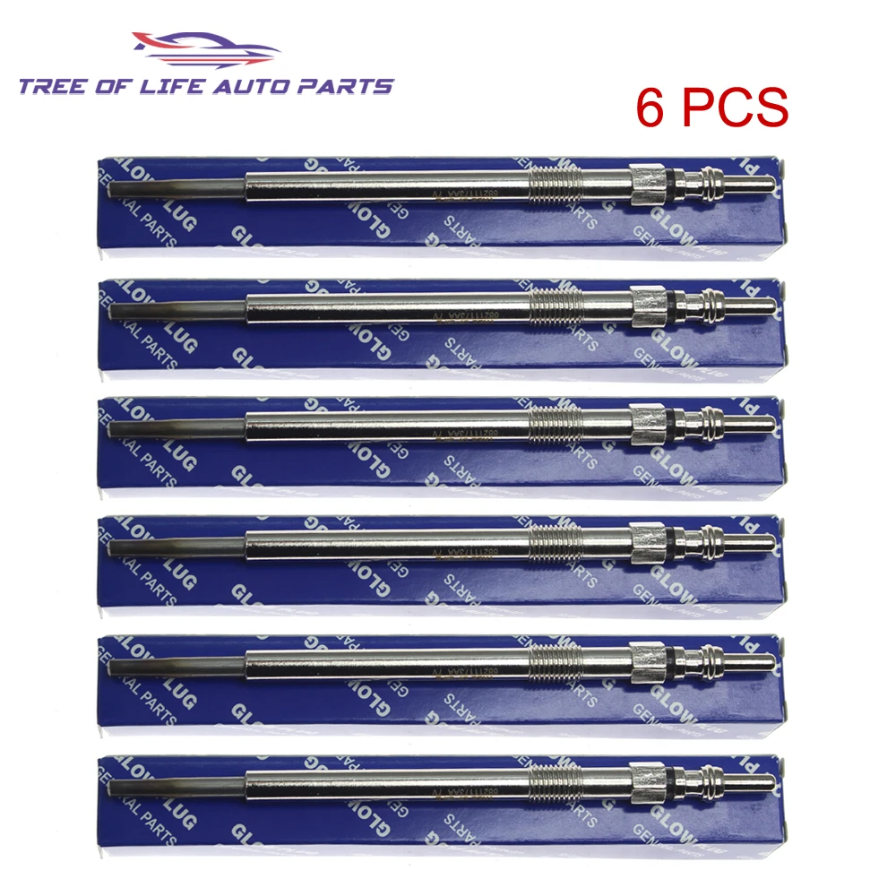 4/6x New Glow Plugs 7V For RAM 1500 3.0L V6 2014 2015 2016 2017 2018 ...