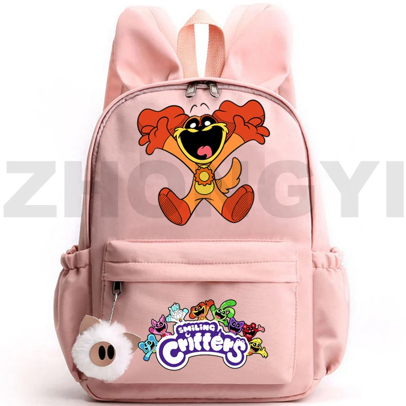 Cute-Merch-Cartoon-Smiling-Critters-Backpack-Small-Bookbag-High ...