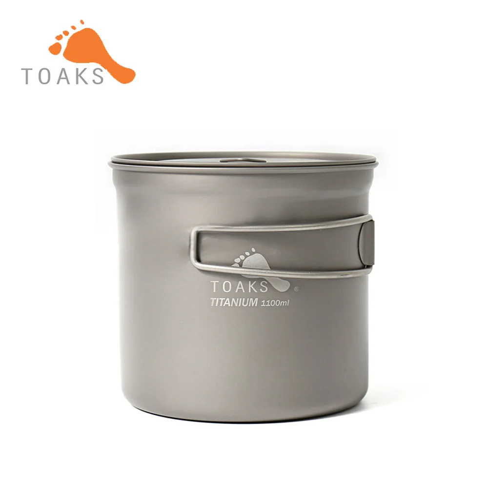 TOAKS Pure Titanium POT-1100 Cup Ultralight Outdoor Camping Equipment ...