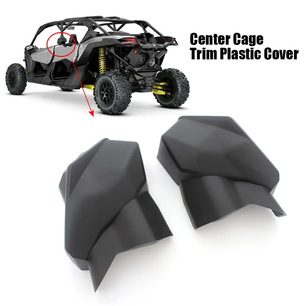 2PCS-UTV-ATV-Accessories-Center-Cage-Trim-Plastic-Cover-Black-For-2018 ...