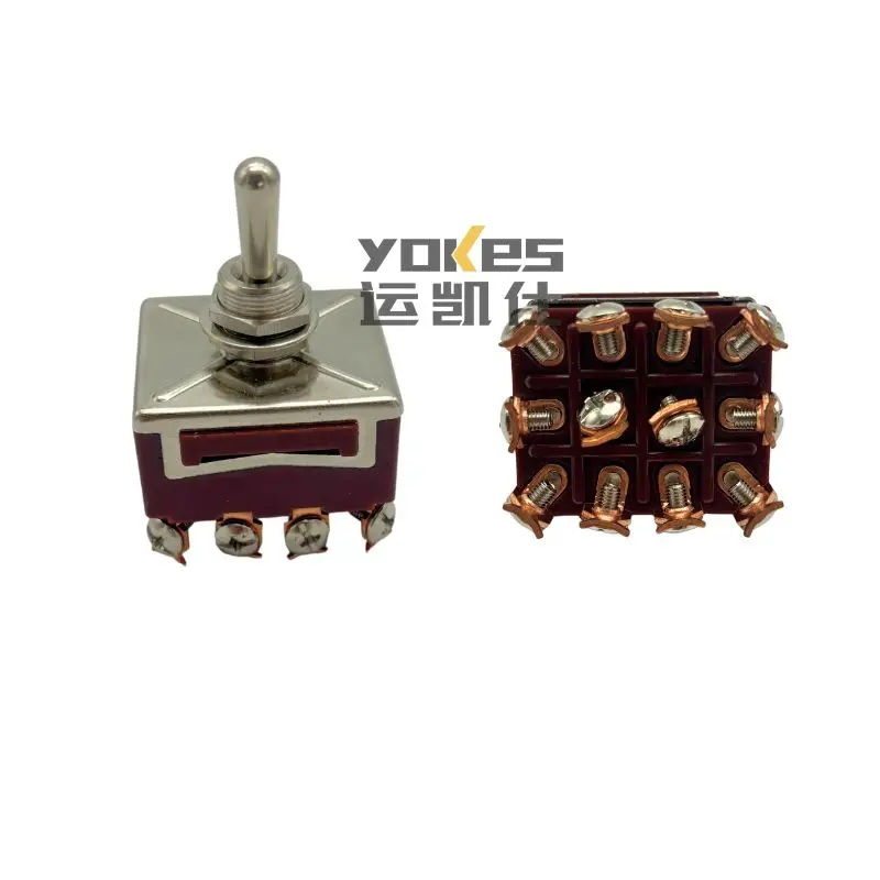 163-6710 163-6711 Handle Rocker Switch 12 Pin 250V 15A Self-resetting ...