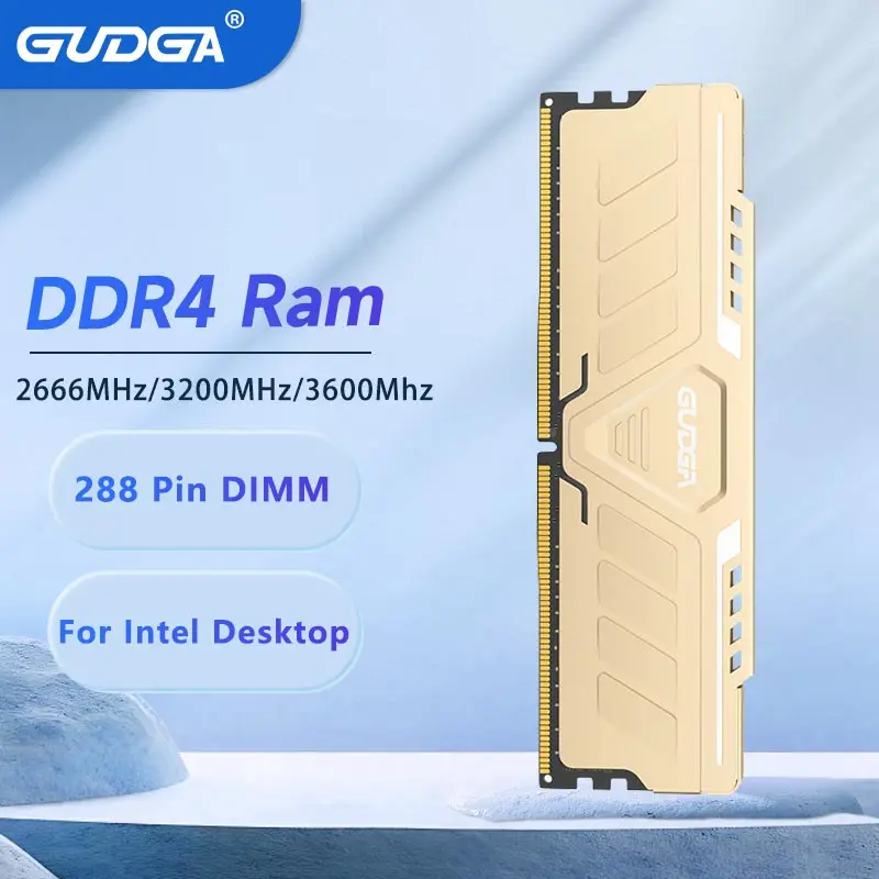 GUDGA DDR4 RAM 8GB/16GB 2666Mhz 3600MHz 1,2V CL1 288 pines con ...