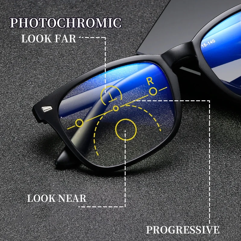 Men-Women-Photochromic-Reading-Glasses-Color-Changing-Far-Sight-Eyewear ...