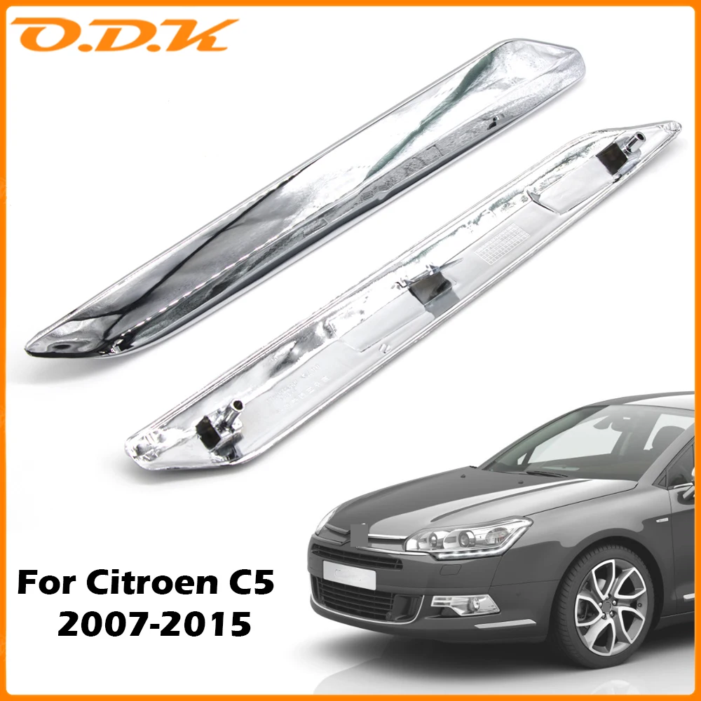 Chrome-Front-Bumper-Cover-Trim-Strip-For-Citroen-C5-X7-2007-2015-Anti ...