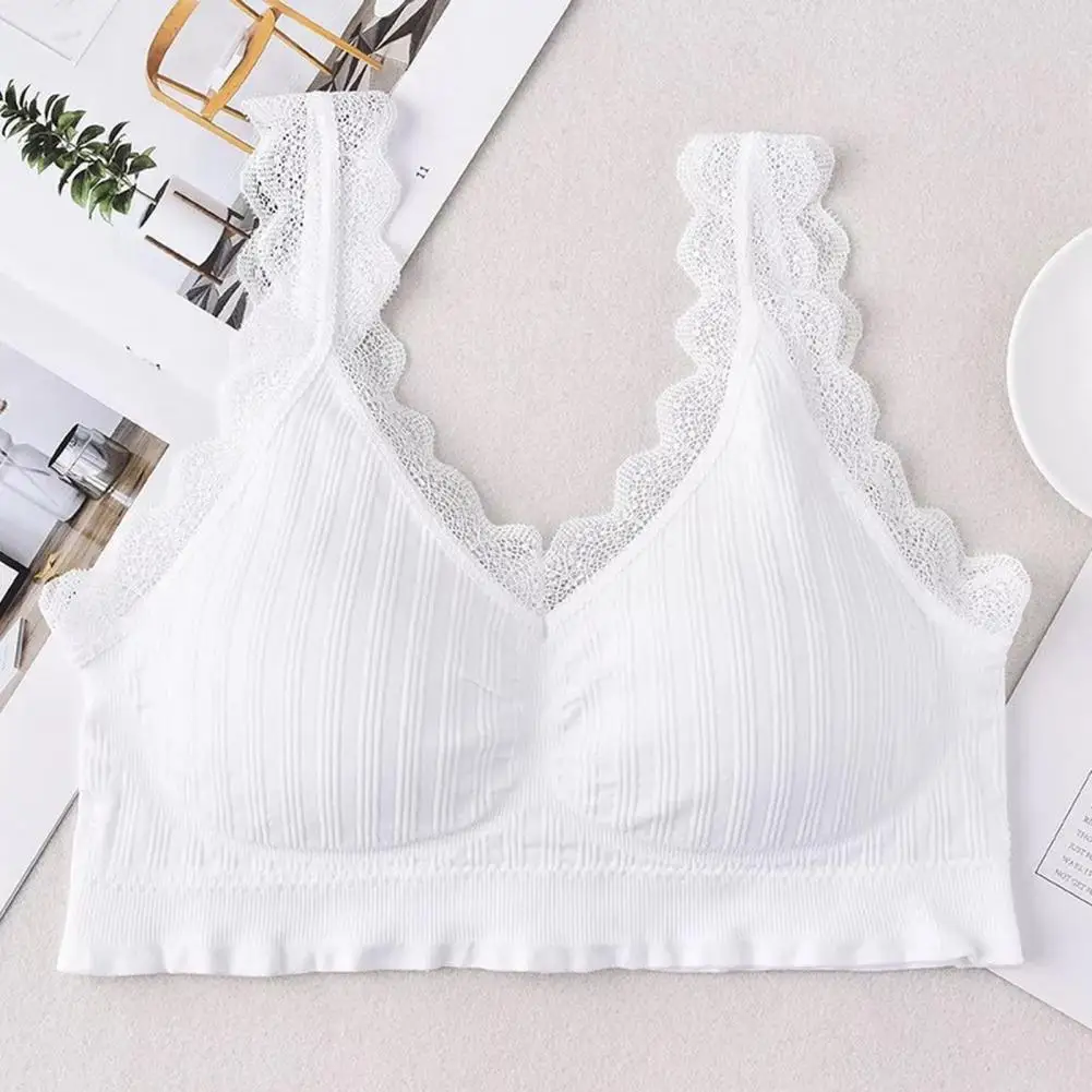 Women-Brassiere-Beautiful-V-Neck-Women-Sport-Bra-Soft-Brassiere-Elastic ...