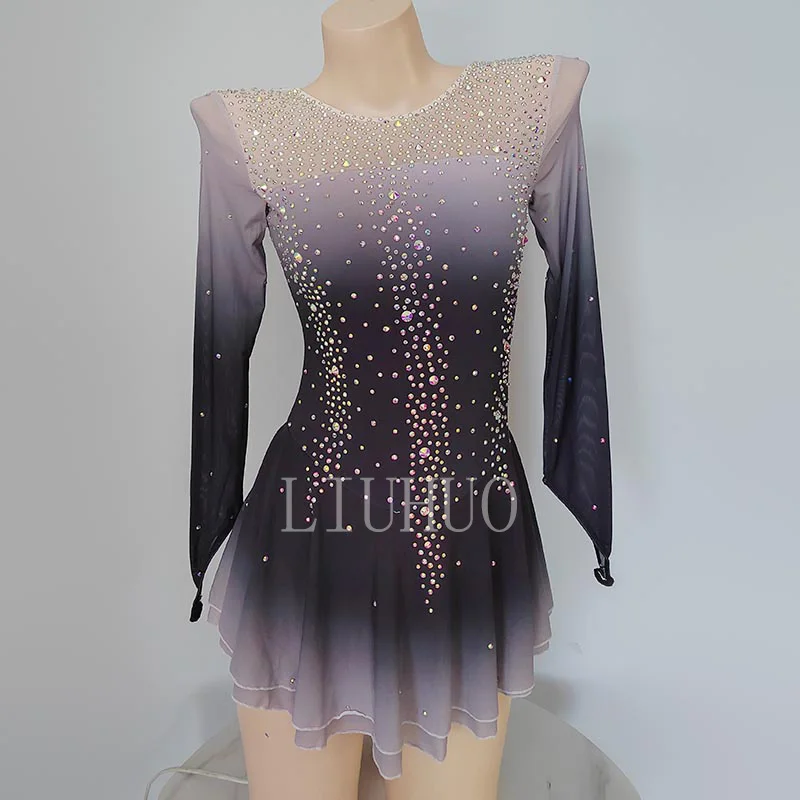 Figure-Skating-Costume-Show-Dress-Skater-Skirt-Custom-Children-Girls ...