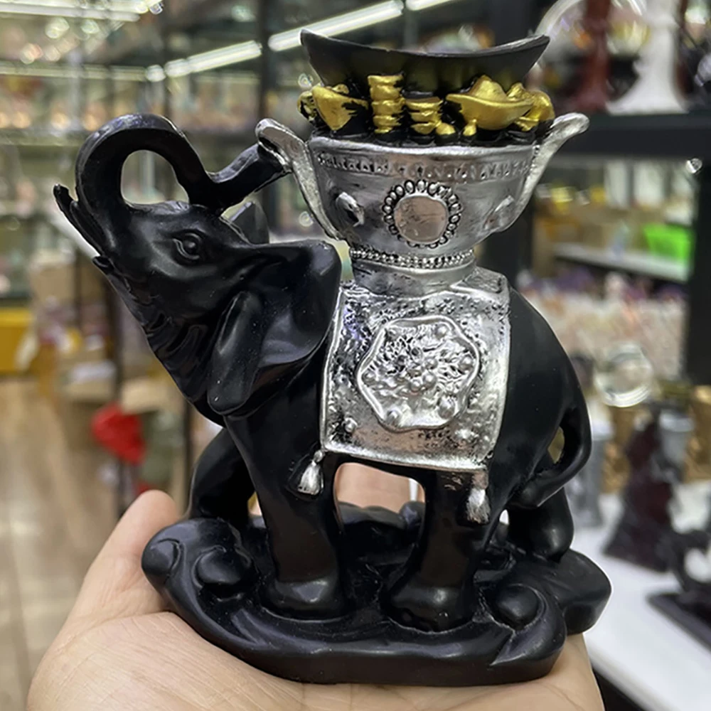 Gold-Ingot-Elephant-Display-Stand-for-Crystal-Ball-Base-Resin-Holder ...