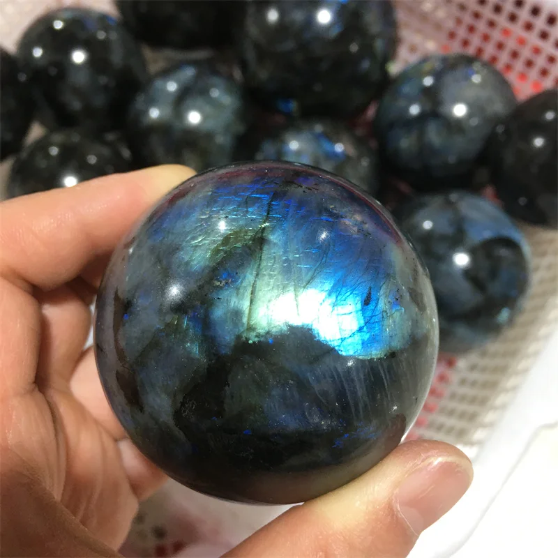 Cristales-de-roca-pulidos-naturales-Bola-de-piedra-curativa-esfera-de ...