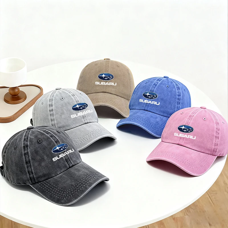 Washed Baseball Cap For Subaru Auto Streetwear Hip Hop Dad Hats Summer ...
