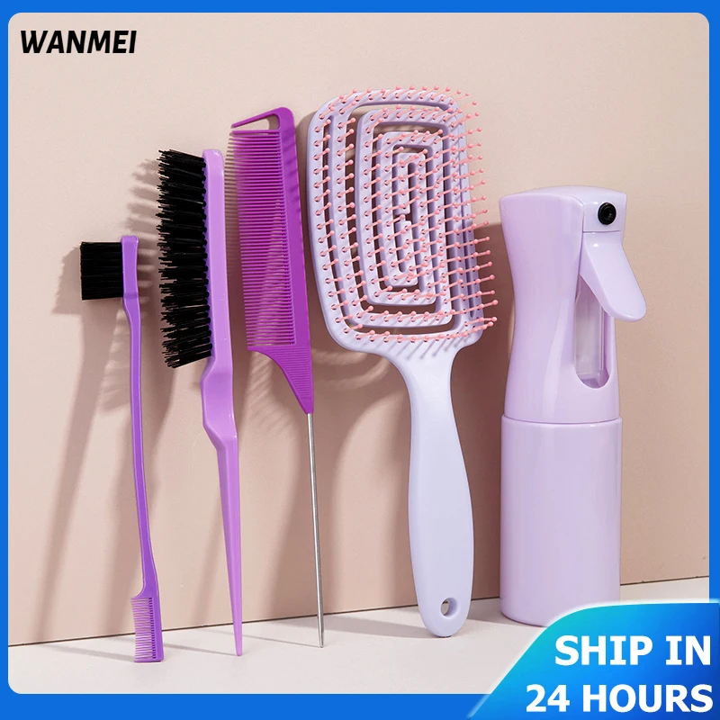 Professional-Hair-Comb-Set-Relaxante-Elastic-Massage-Comb-Hollow-Out ...