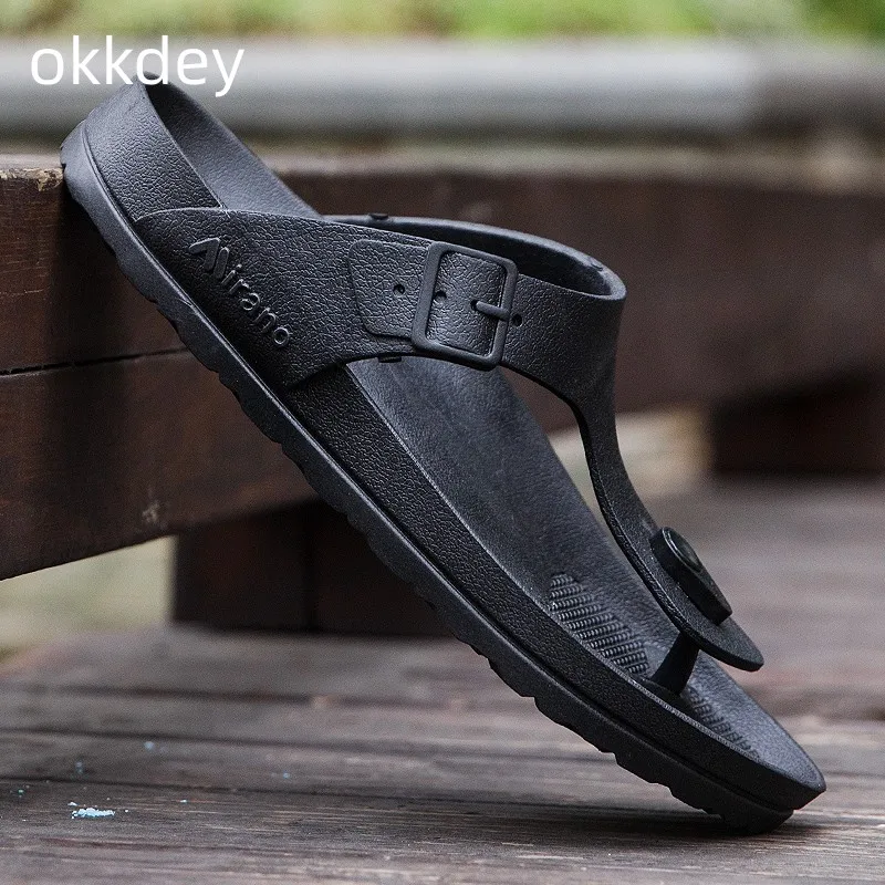 2023-New-In-Summer-Slippers-for-Men-Sandals-Normal-Leather-Casual-Mens ...