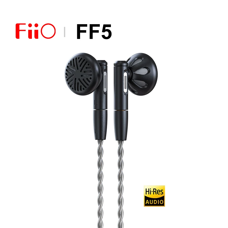 FiiO FF5 1DD 14.2mm Carbon-based Dynamic Driver Earbuds Hi-Res Audio 3.5+4.4mm Plug MMCX ...