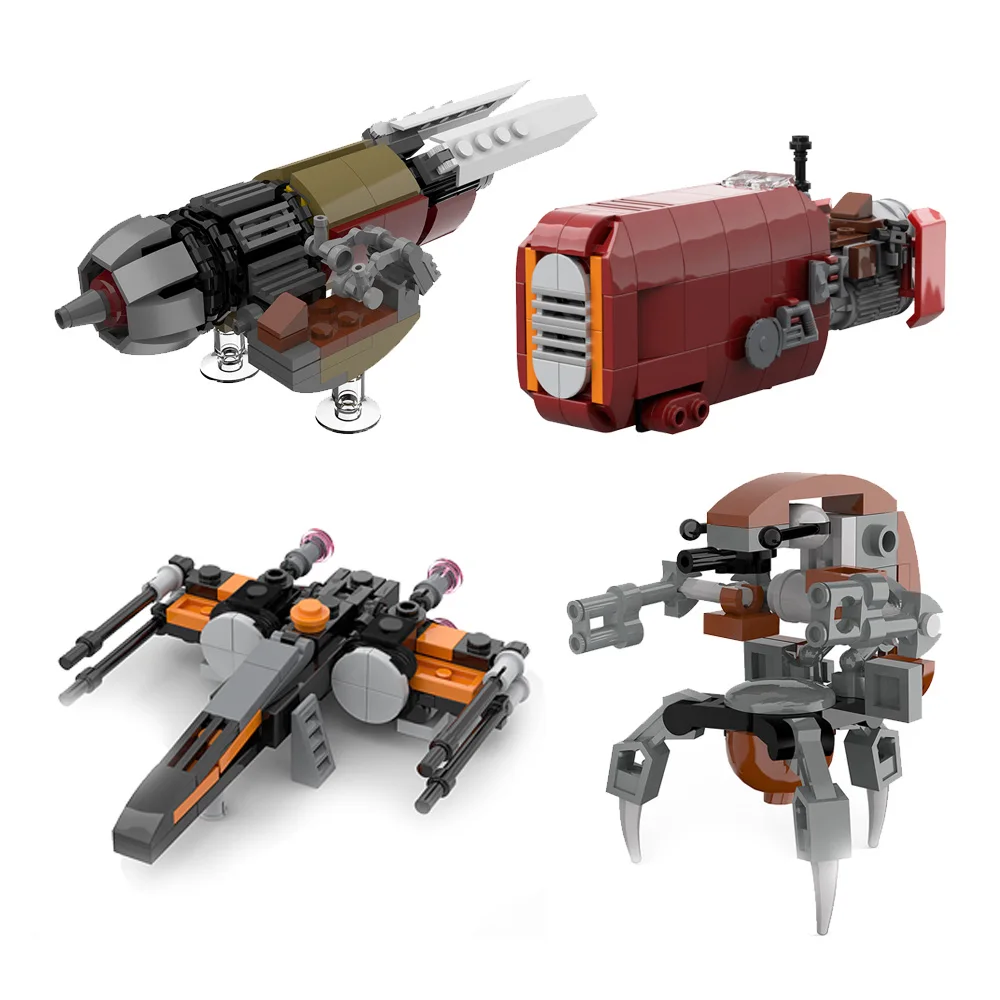 Eske Kouri MOC Assembly Star Movie Probe Military Weapon Wars Speeder ...