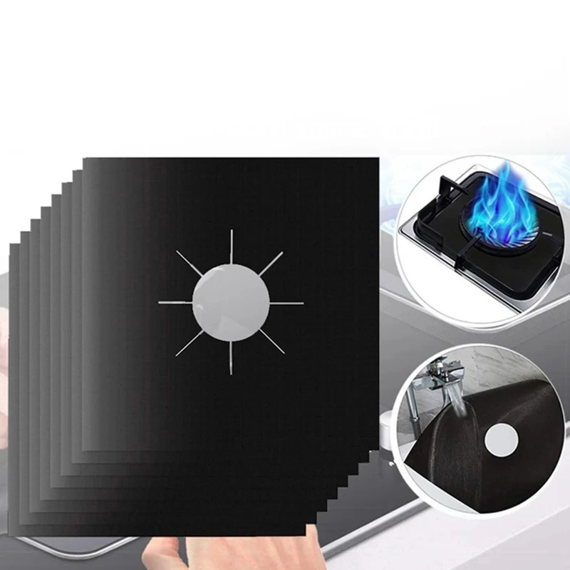 4-8PC-Stove-Protector-Cover-Liner-Gas-Stove-Protector-Gas-Stove ...