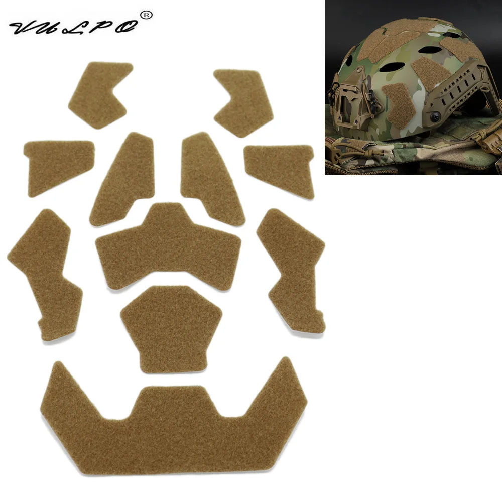 VULPO-11Pcs-Set-Tactical-Helmet-Magic-Sticker-Hook-Loop-Fastener-Sticky ...