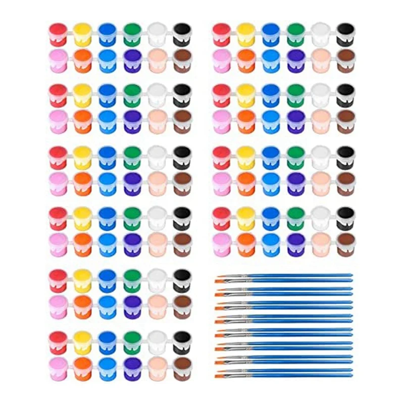 Juego-de-pintura-acr-lica-de-140-piezas-tiras-de-pintura-acr-lica-de-12 ...