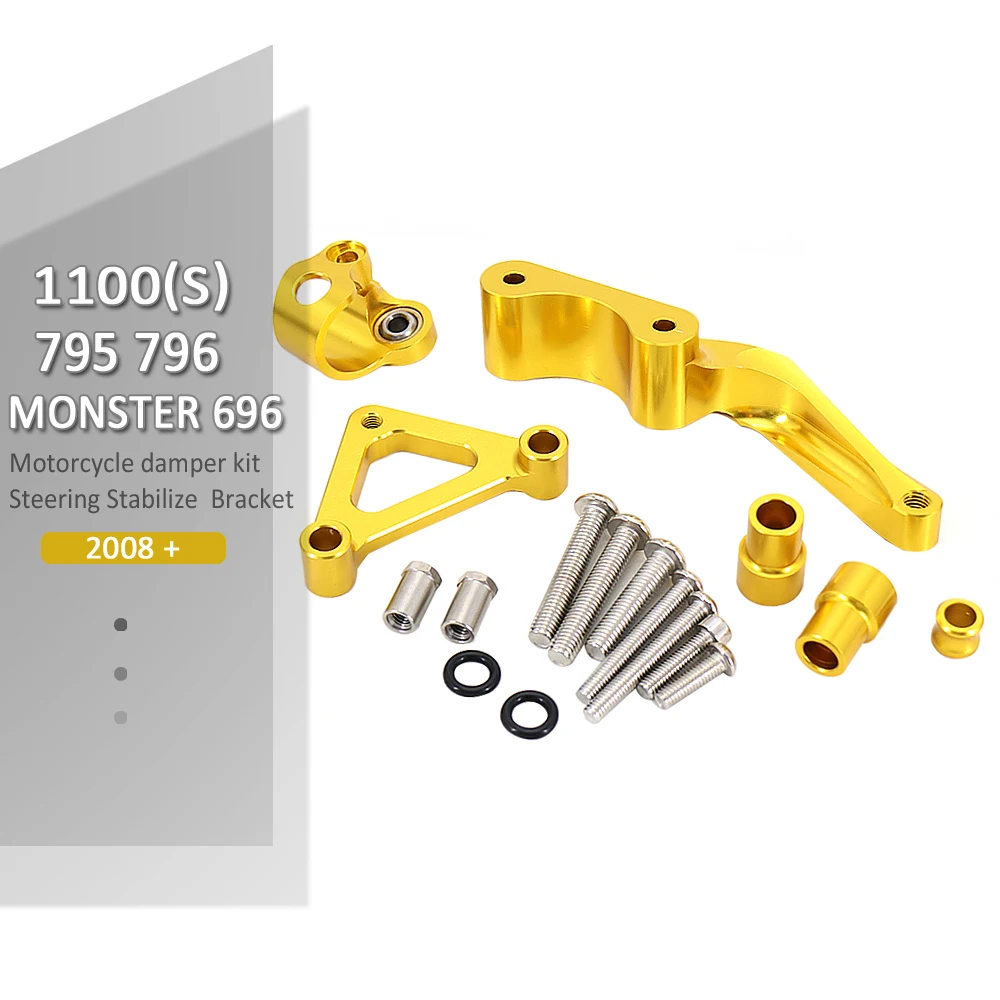 New-Motorcycle-Steering-Dampers-Stabilizer-Bracket-Mount-Kit-Support ...